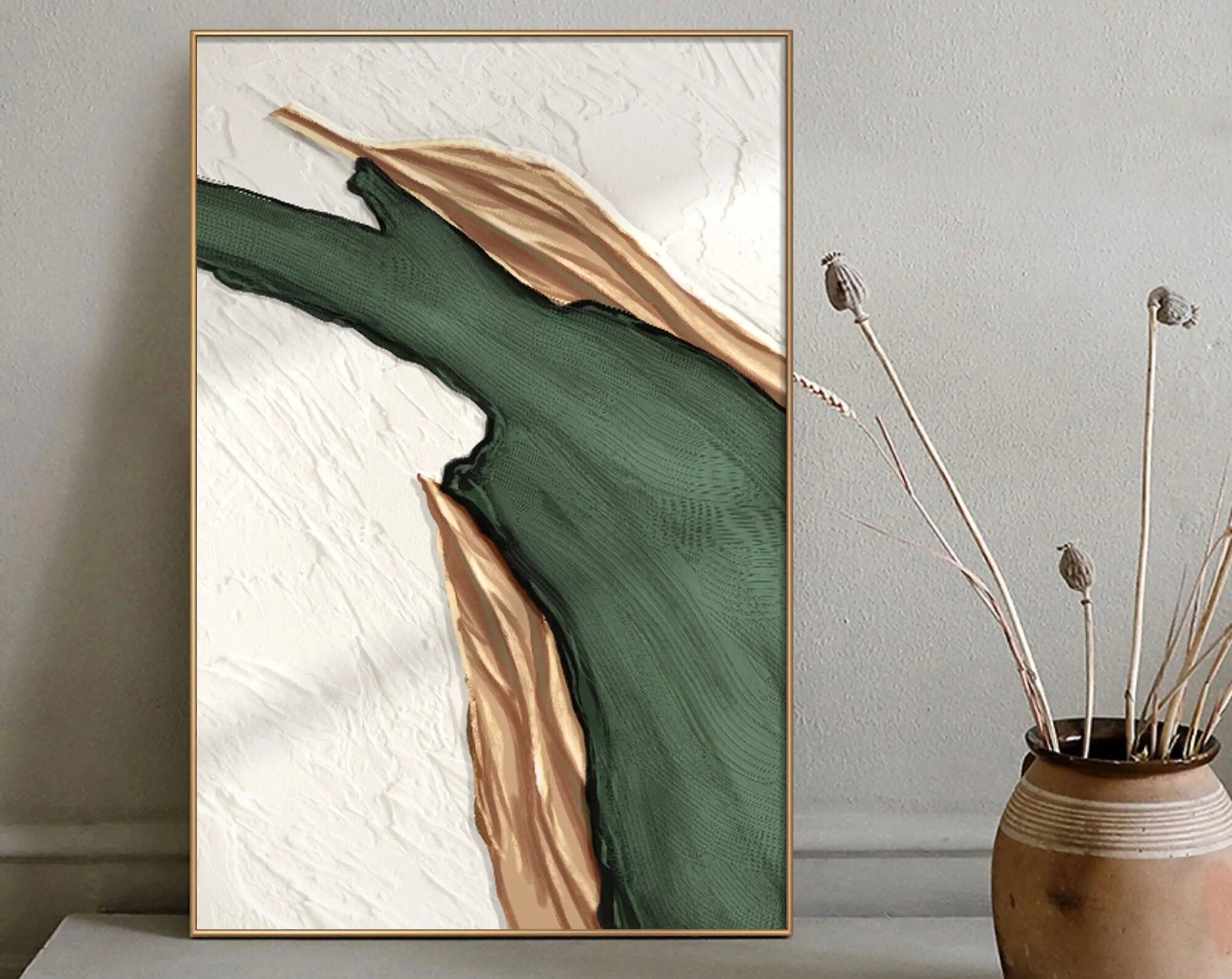 Печать на холсте PANTINGART, Абстракция, Темно-синий, 40x60 см