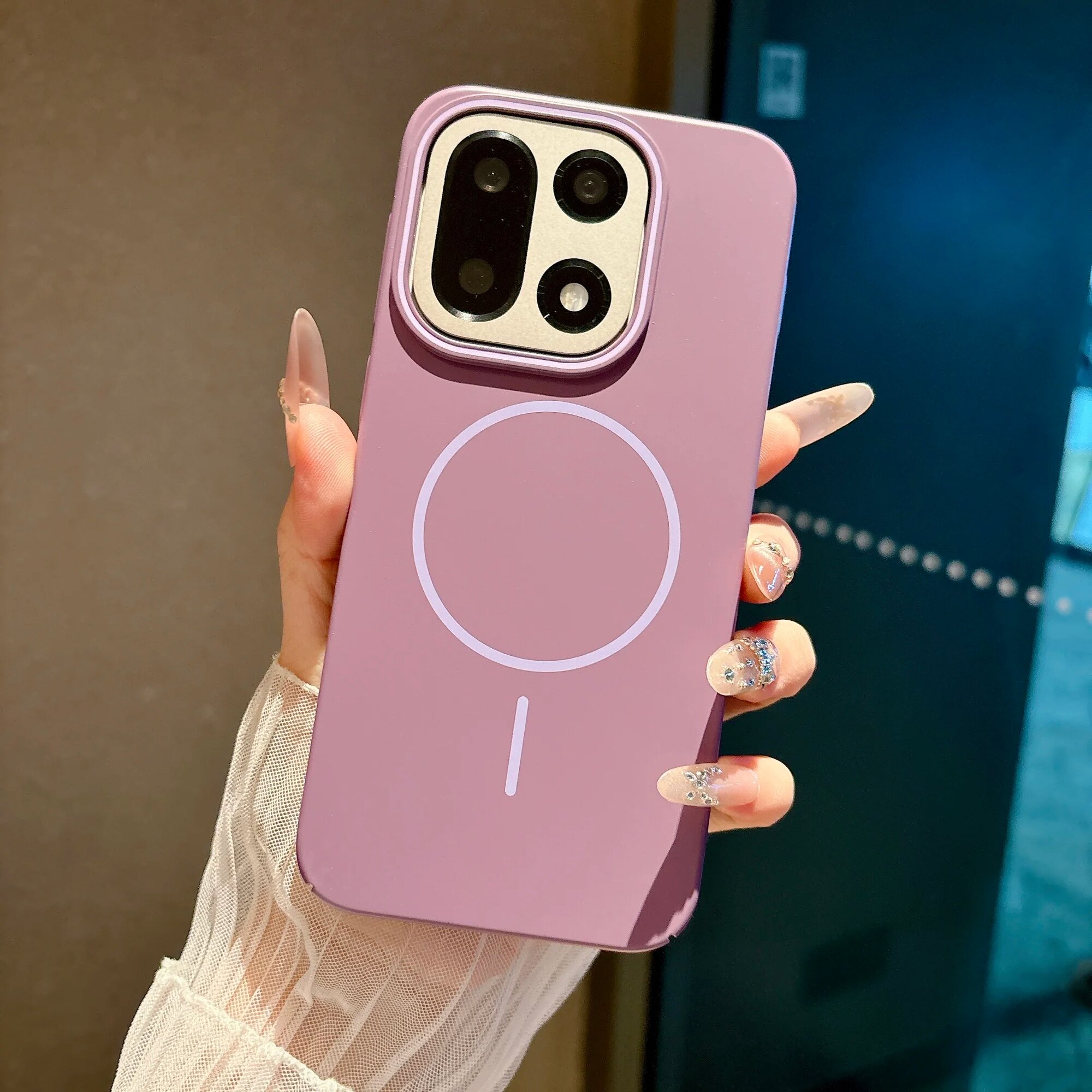 Чехол Magsafe для OnePlus 8T фиолетовый