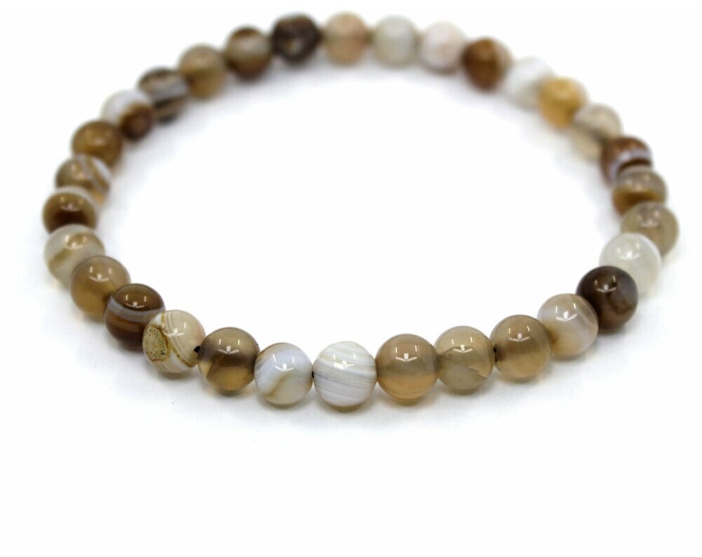 Браслет-нить, агат