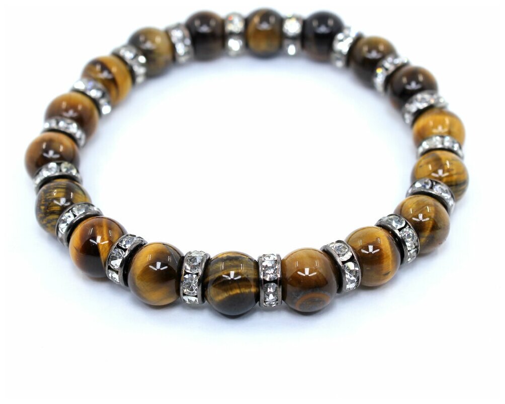 Браслет-нить, тигровый глаз