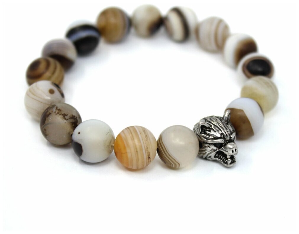 Браслет-нить, агат