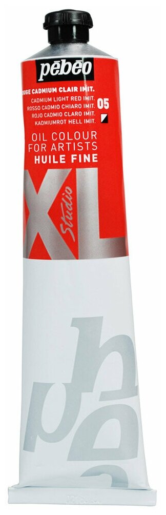 Краски масляные PEBEO XL 200 мл 200005 кадмий светло-красный