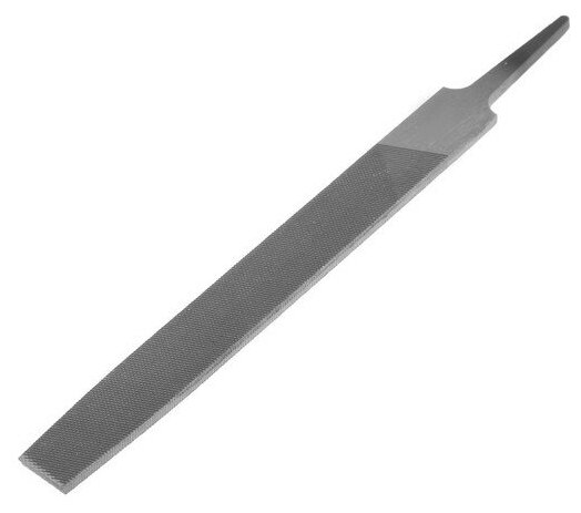 Напильник тундра, плоский, сталь У10, без рукоятки, №2, 150 мм