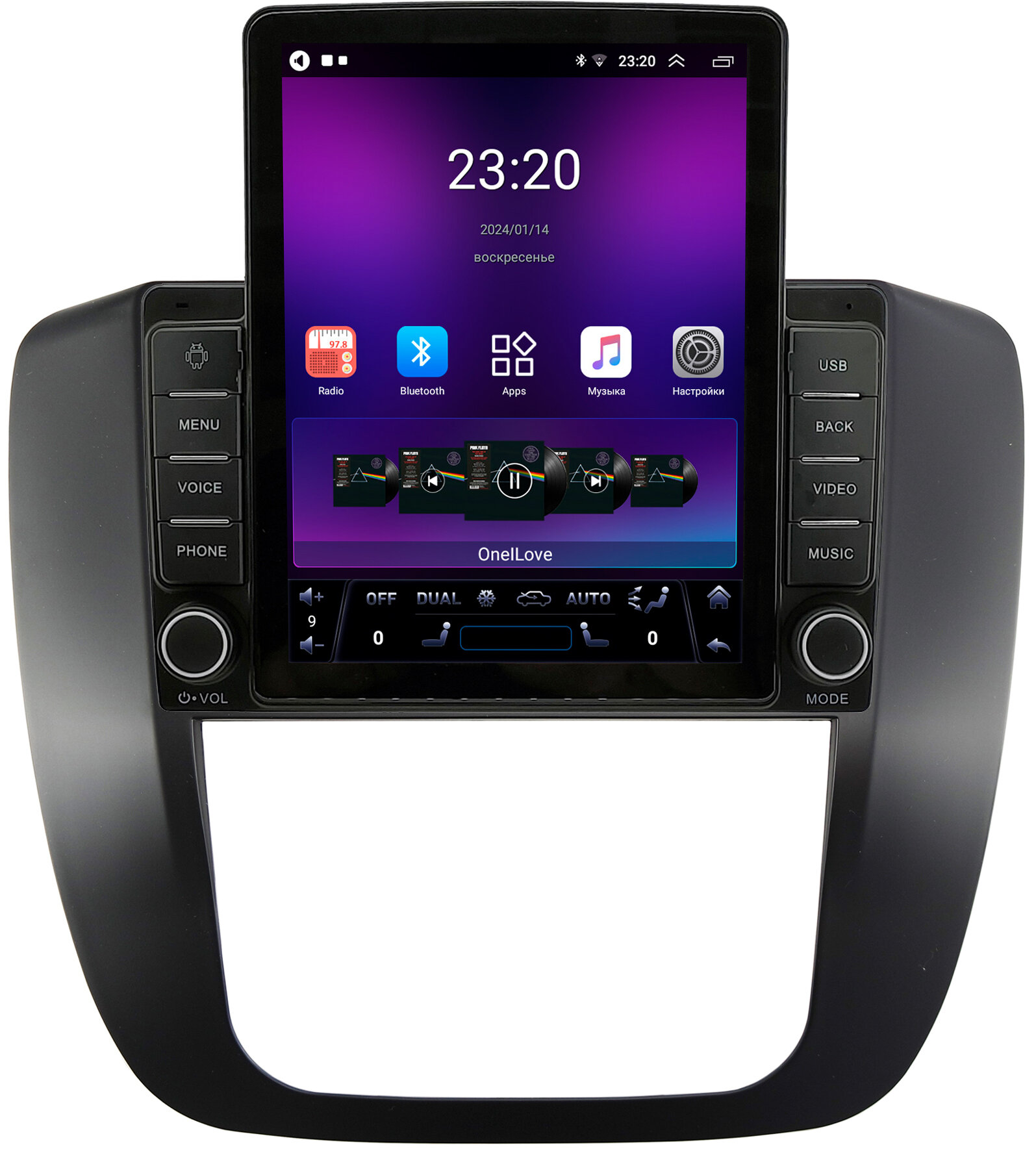 Штатная магнитола Canbox GTR095-9-GM002N для Chevrolet Tahoe, Suburban 2007-2013 на Android 10 (QLed, 4/64, DSP, CarPlay)