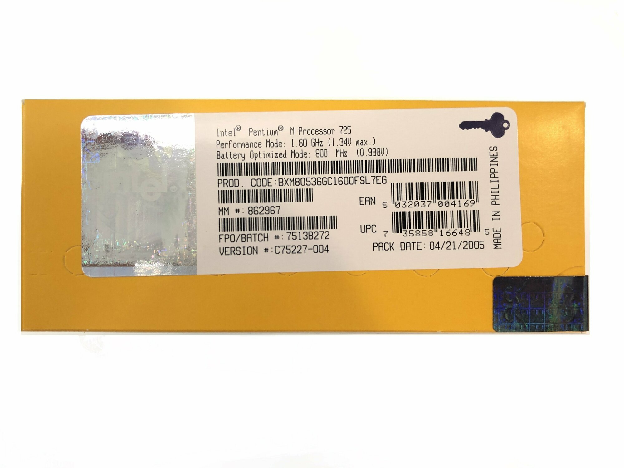 Процессор Intel Pentium M 725 BOX — фото 1