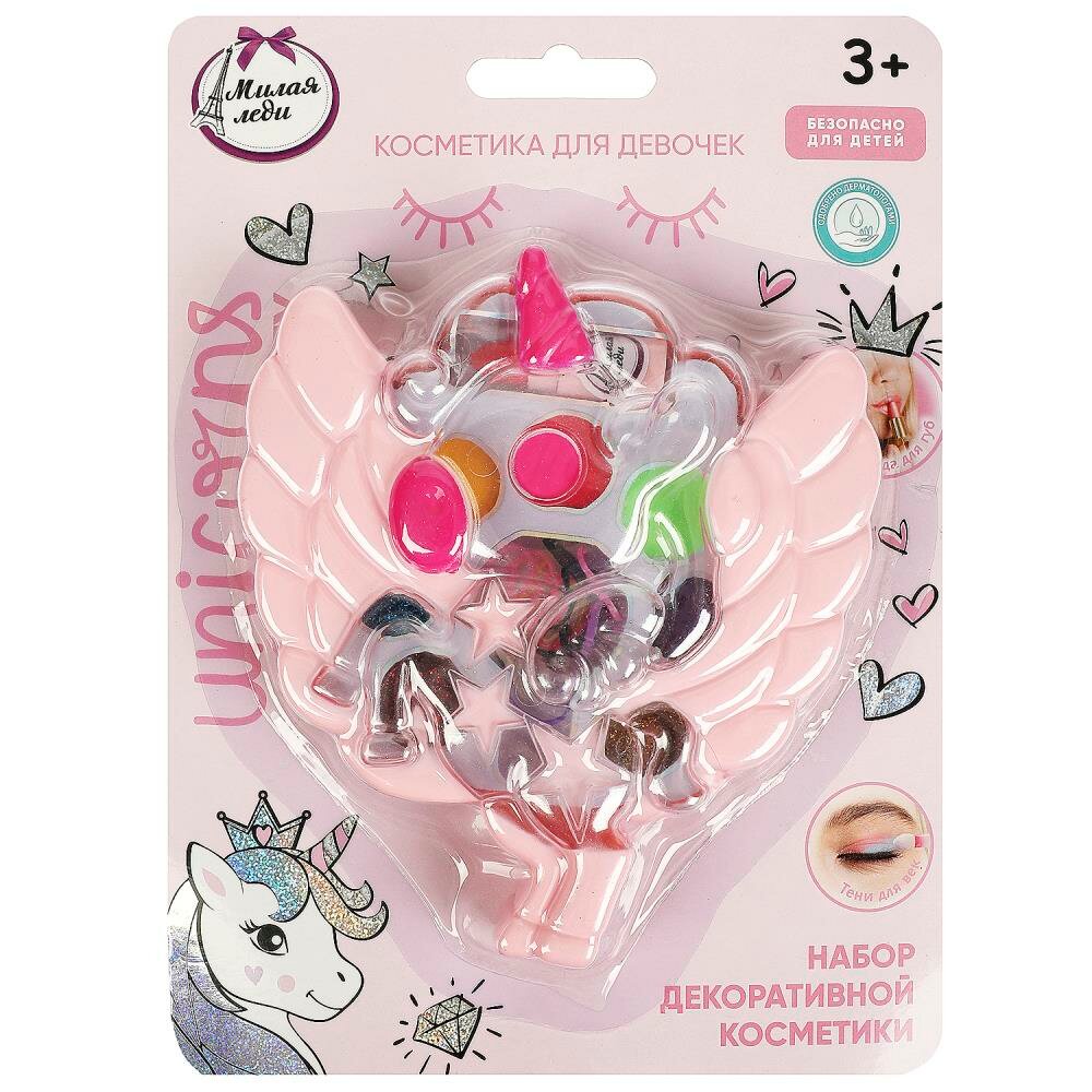 Косметика для девочек тени для век в нежном наборе милая леди 1688-8813A-UNI-ML