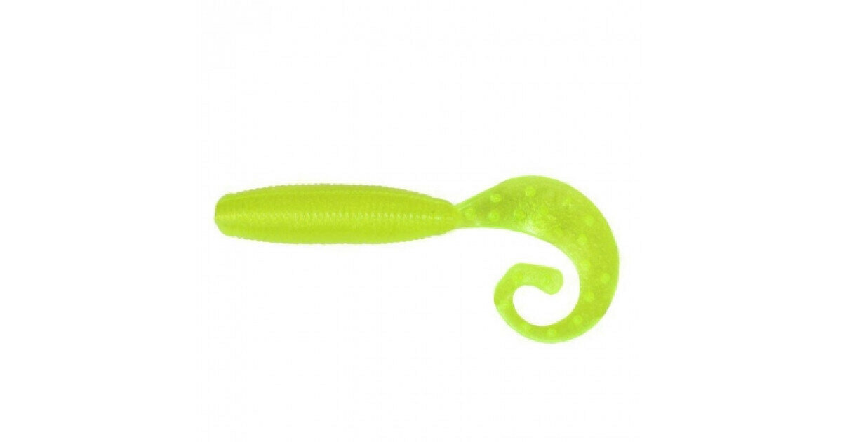 REINS Силиконовая приманка FAT G TAIL GRUB 4 Цв. 129-Glow Chart Silver, 10 шт. пач.