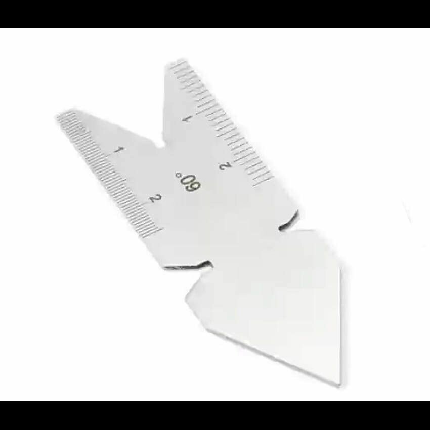 Шаблон для заточки токарных резьбовых резцов, 60 градусов, метрическая резьба Американский стандарт, Powertex HEPHA