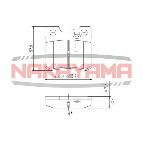 Колодки тормозные дисковые Nakayama HP8337NY