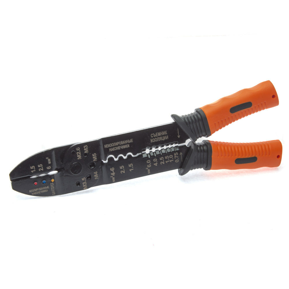 Кримпер Квалитет для обжима наконечников и зачистки проводов КОЗ-22