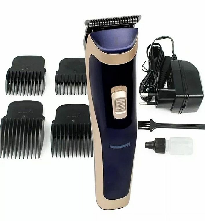 Машинка для стрижки волос Geemy GM-6005 blue-gold