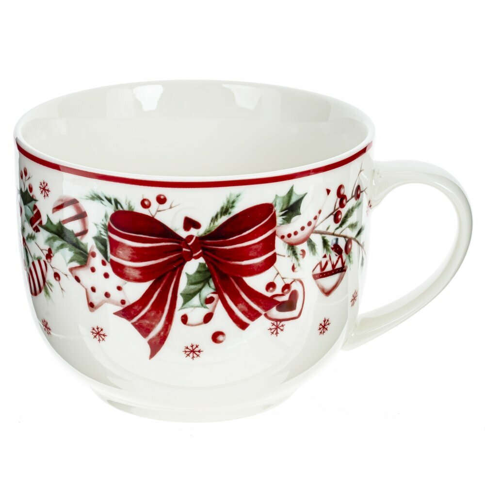 Кружка новогодняя, 600 мл, 14,5х11х8,5 см KSM-793995