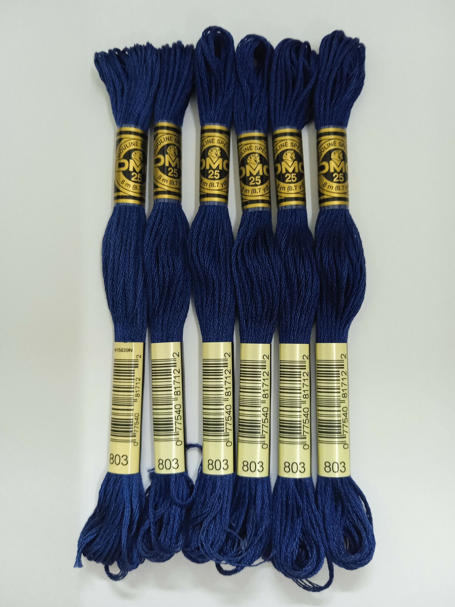 Набор ниток мулине, 8 м, 6 шт DMC-803_6