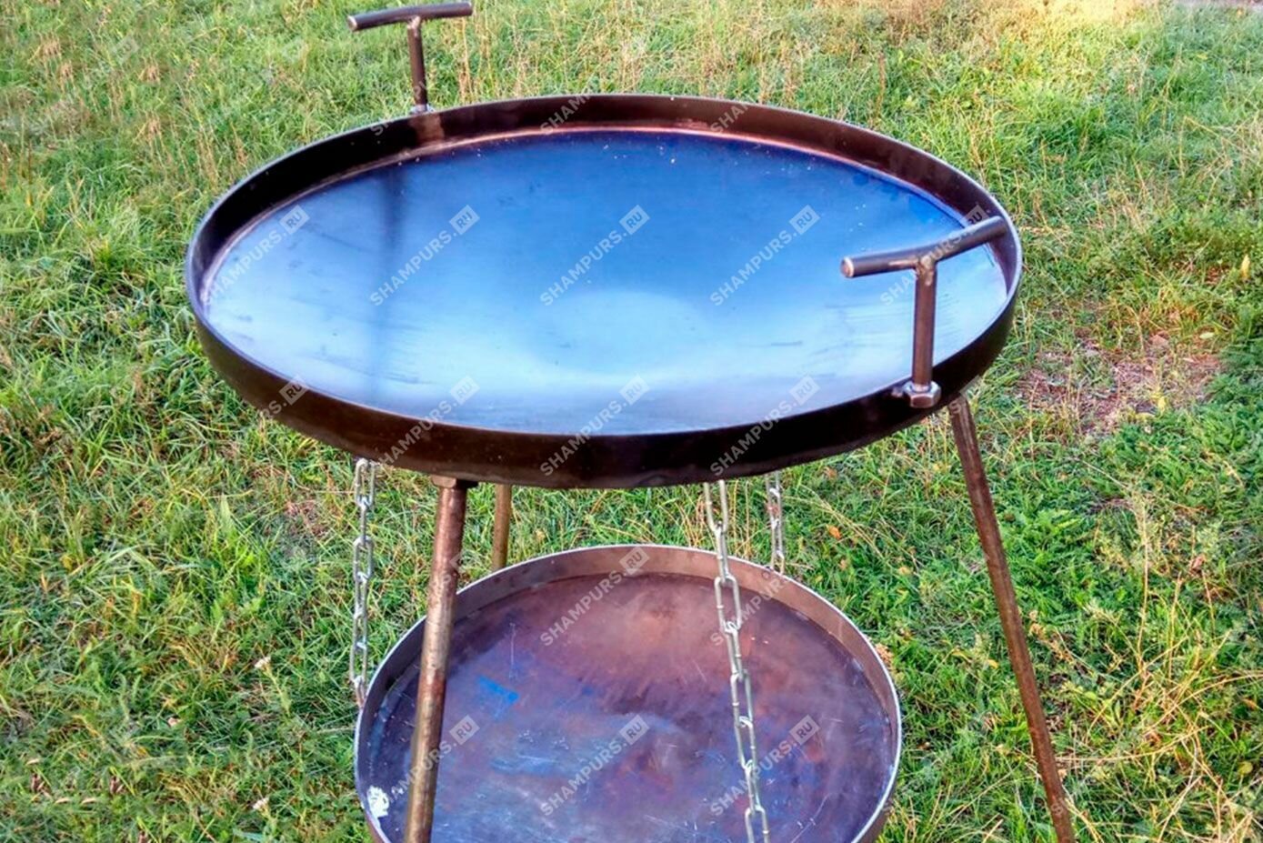 Садж с таганком для разведения огня из диска бороны 42 см