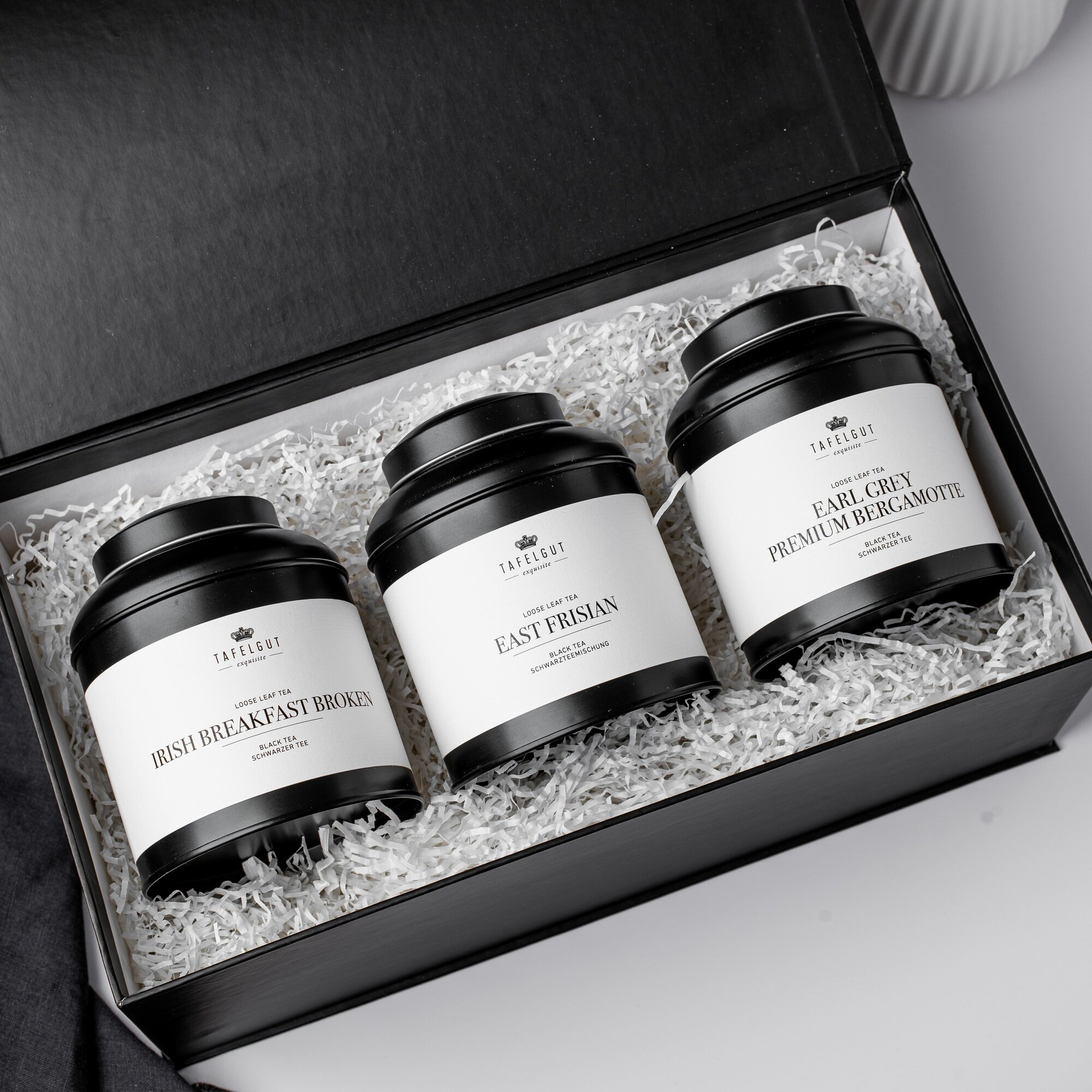 Подарочный набор чая Irish breakfast broken , East frisian , Earl grey premium bergamotte
