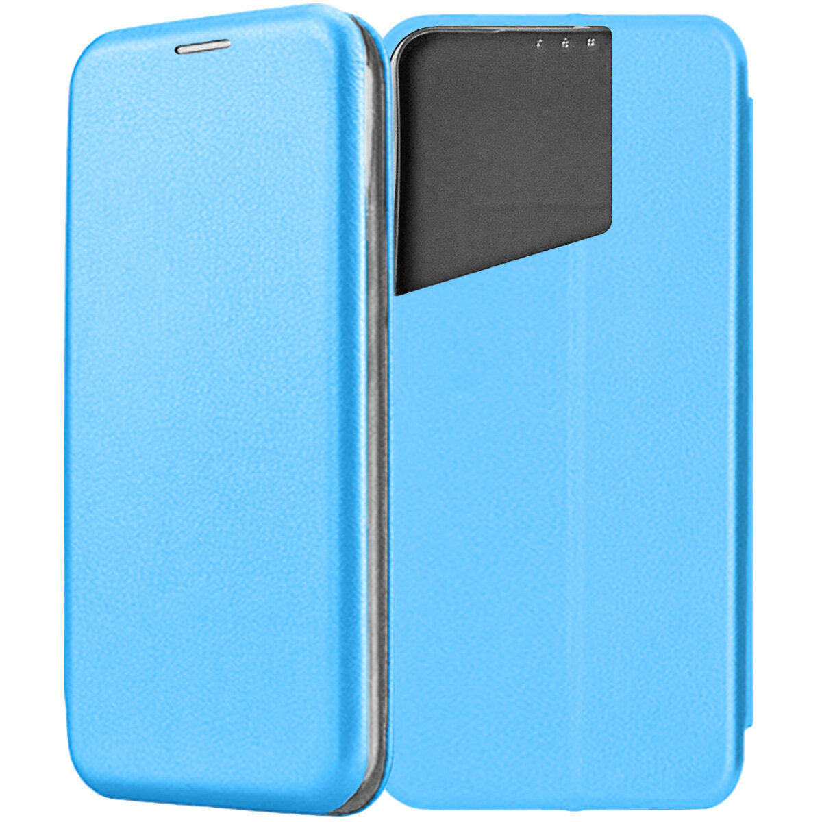 Чехол-книжка для TECNO Pova Neo 3 голубой / подставка, отделение для карт