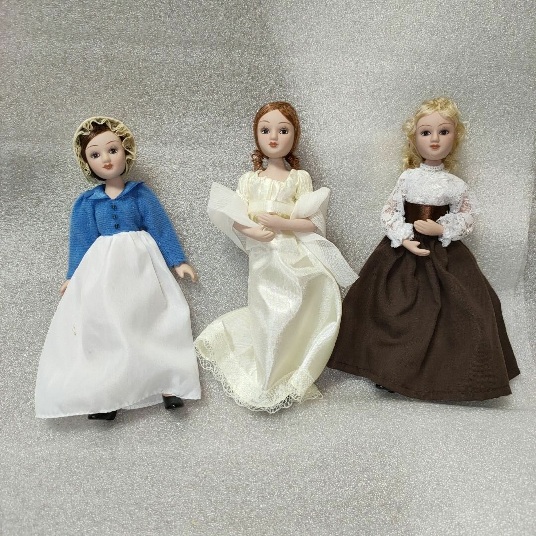 Куклы фарфоровые Деагостини Дамы эпохи Журналы № 48, 63, 93 набор