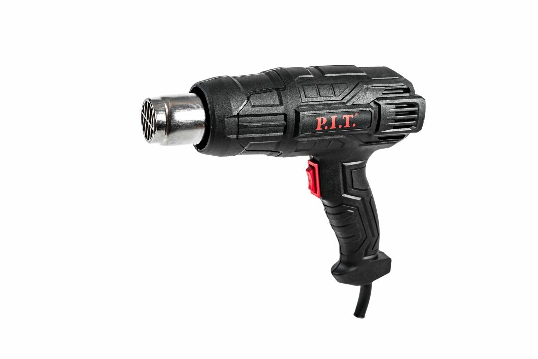 Строительный фен PIT PHG2000-D, 2000Вт, 350/600°C, 350/500л/мин, коробка