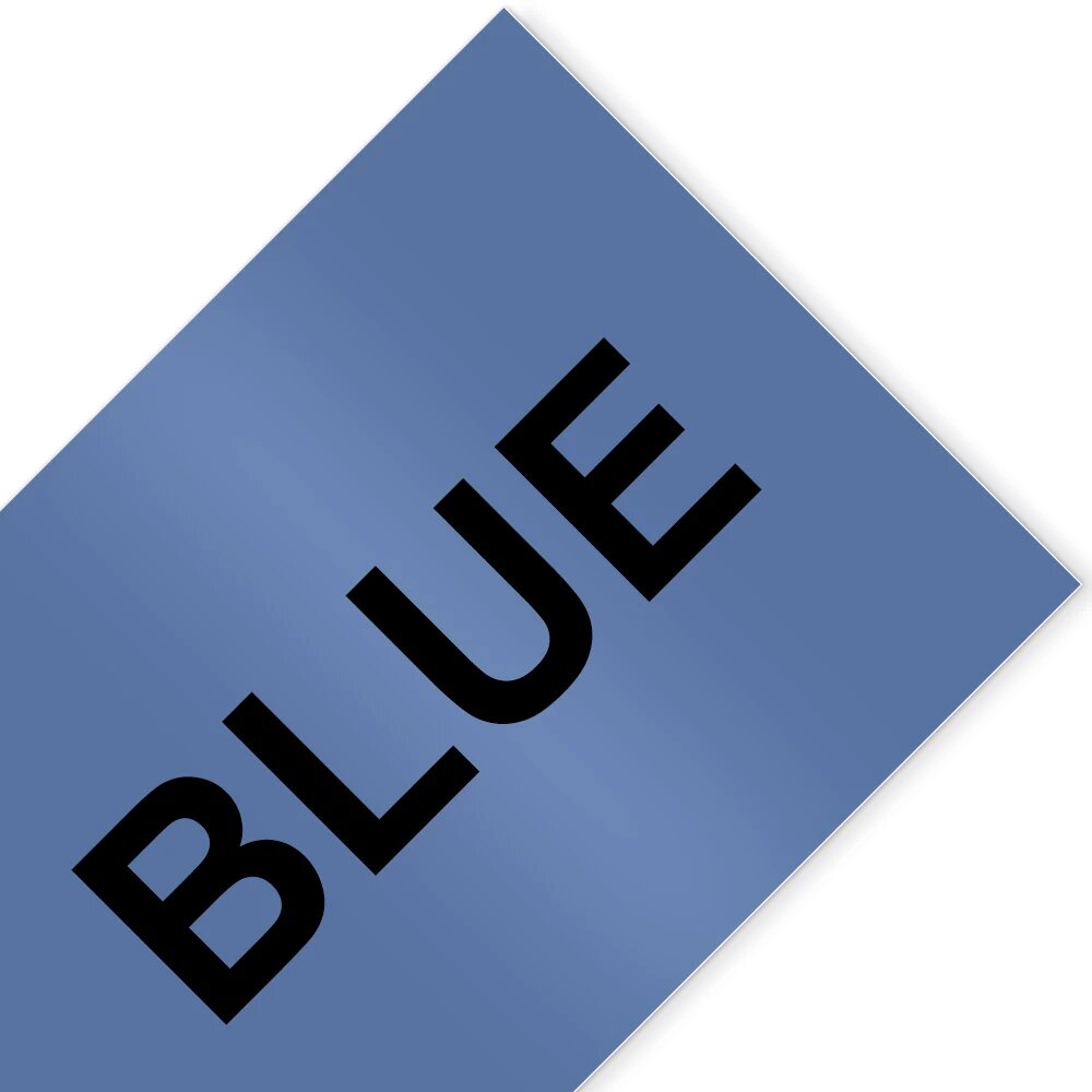 Лента для этикеток Dymo D1 6/9/12 мм многоцветная Black on Blue, 9 мм