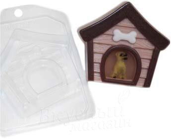 Молд для шоколада/мастики Будка (Набор из 8 шт.)