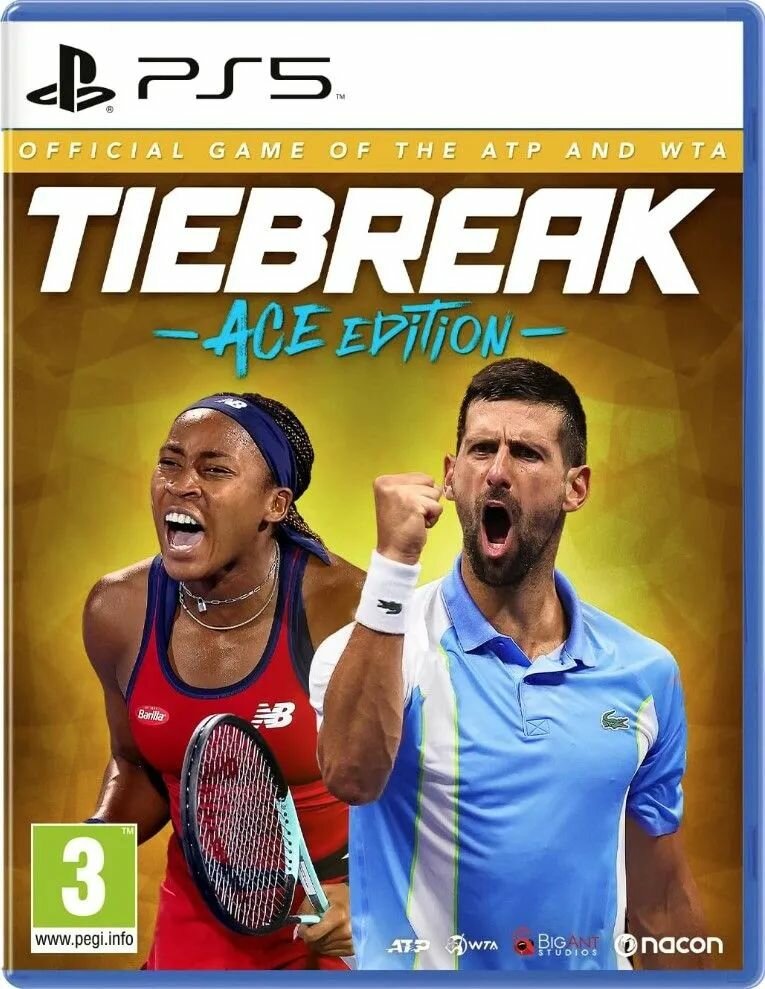 Игра TieBreak: Official Game of the APT & WTA. Ace Edition (английская версия) для PS5