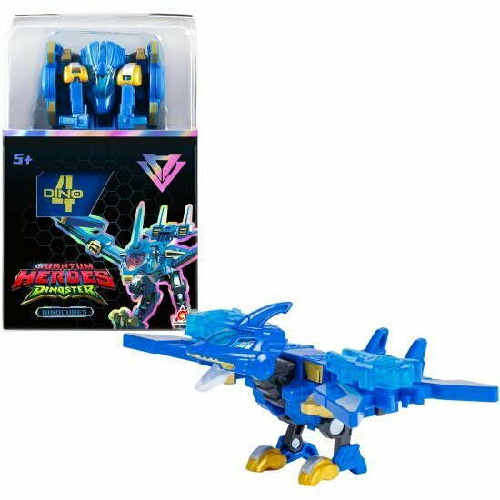 Трансформер Dinoster 43744 Динокуб Птера-бот синий