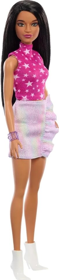 Кукла Barbie Fashionista Doll Розовый и металлик HRH13
