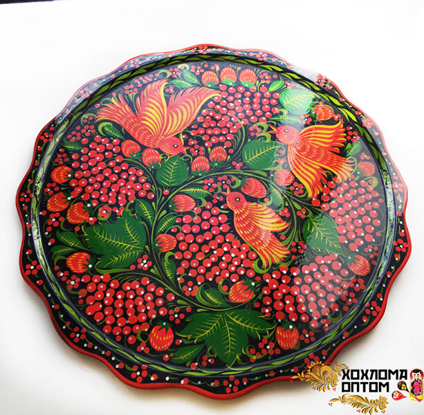 Поднос с хохломской росписью "Большой", Хохлома LHP10055