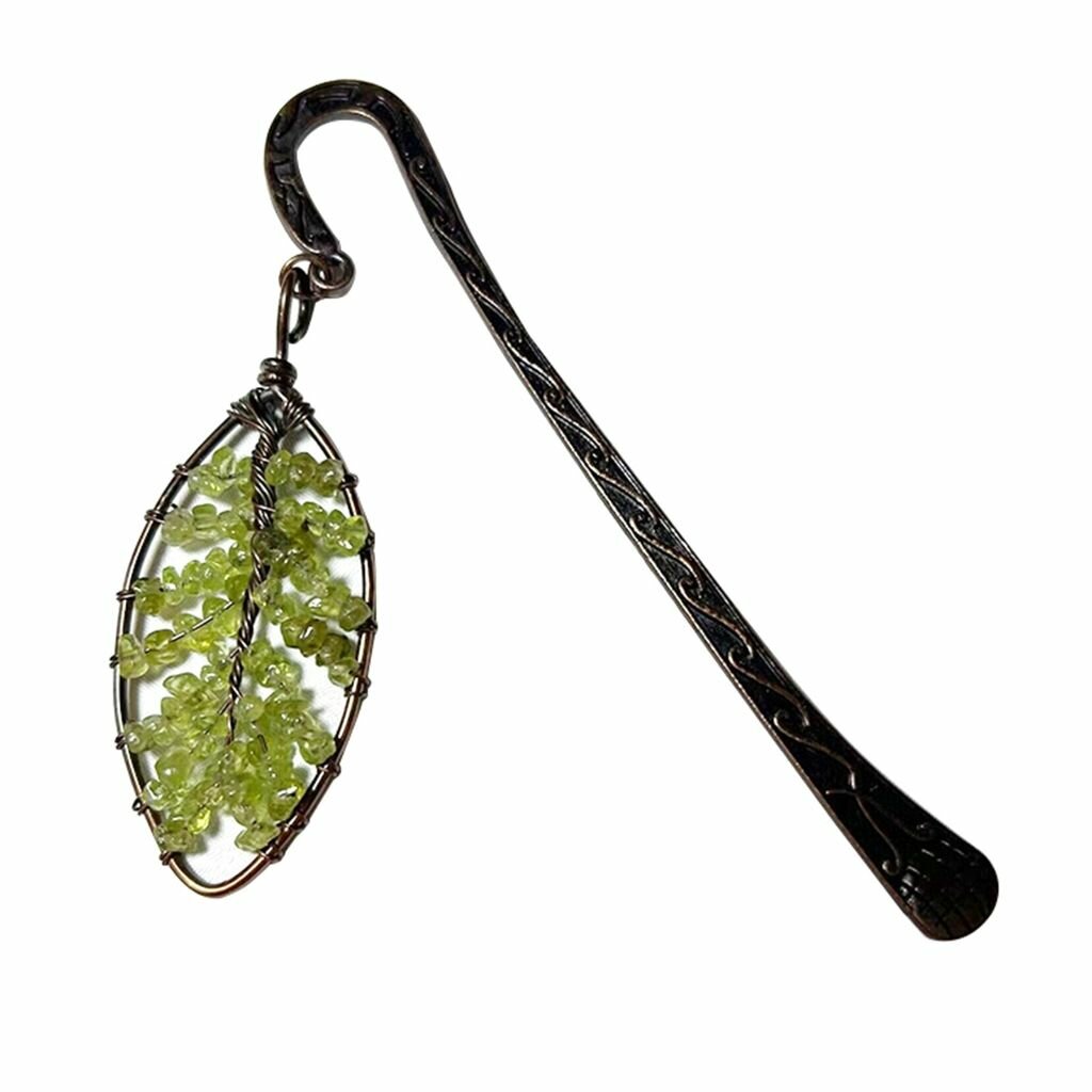 Металлические книжные маркеры с подвеской из хрустального камня для чтения