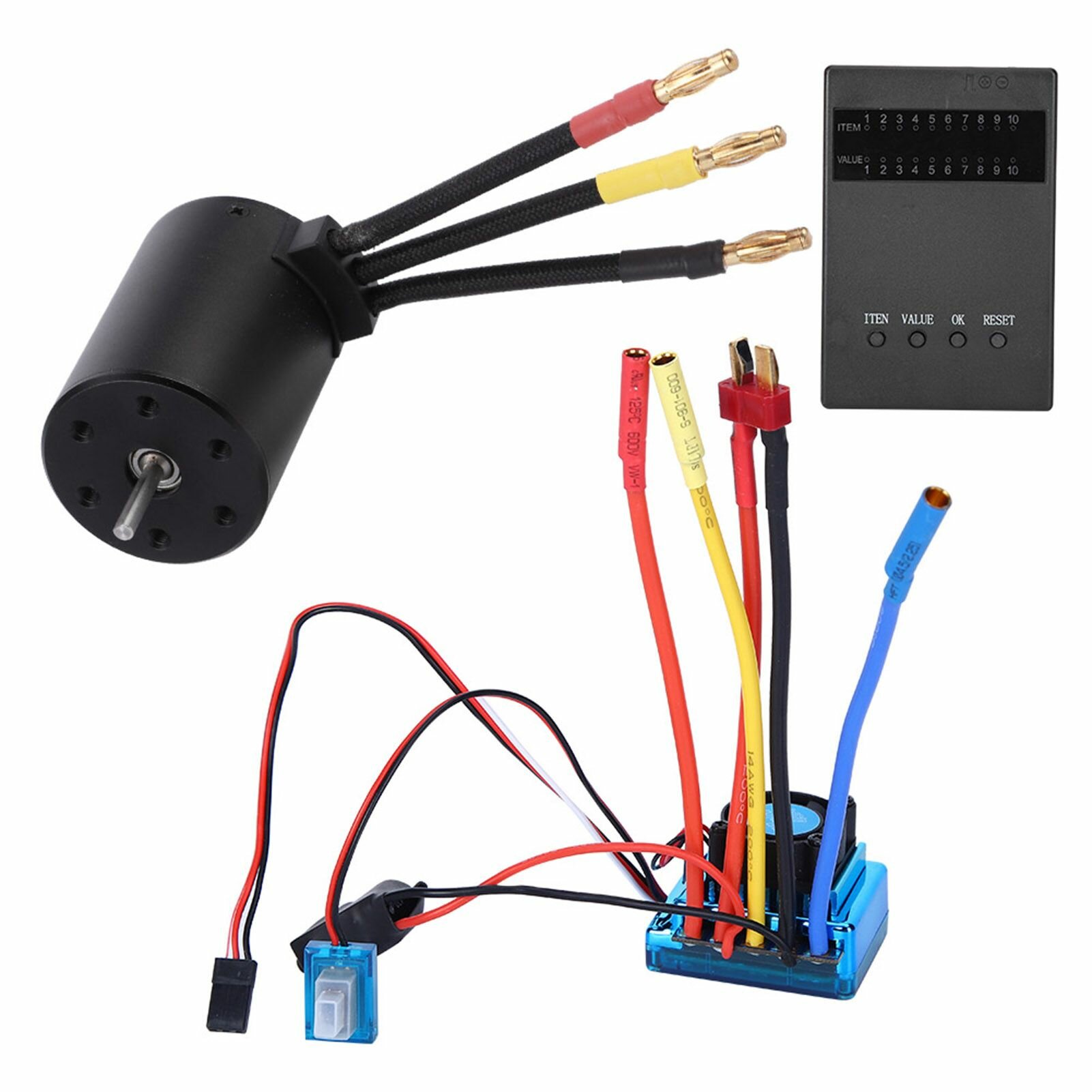 3650 Мотор 3100KvBrushless ESC Карта программы набор для 1/10 Замена части RC автомобиля (120A) + Спецификации