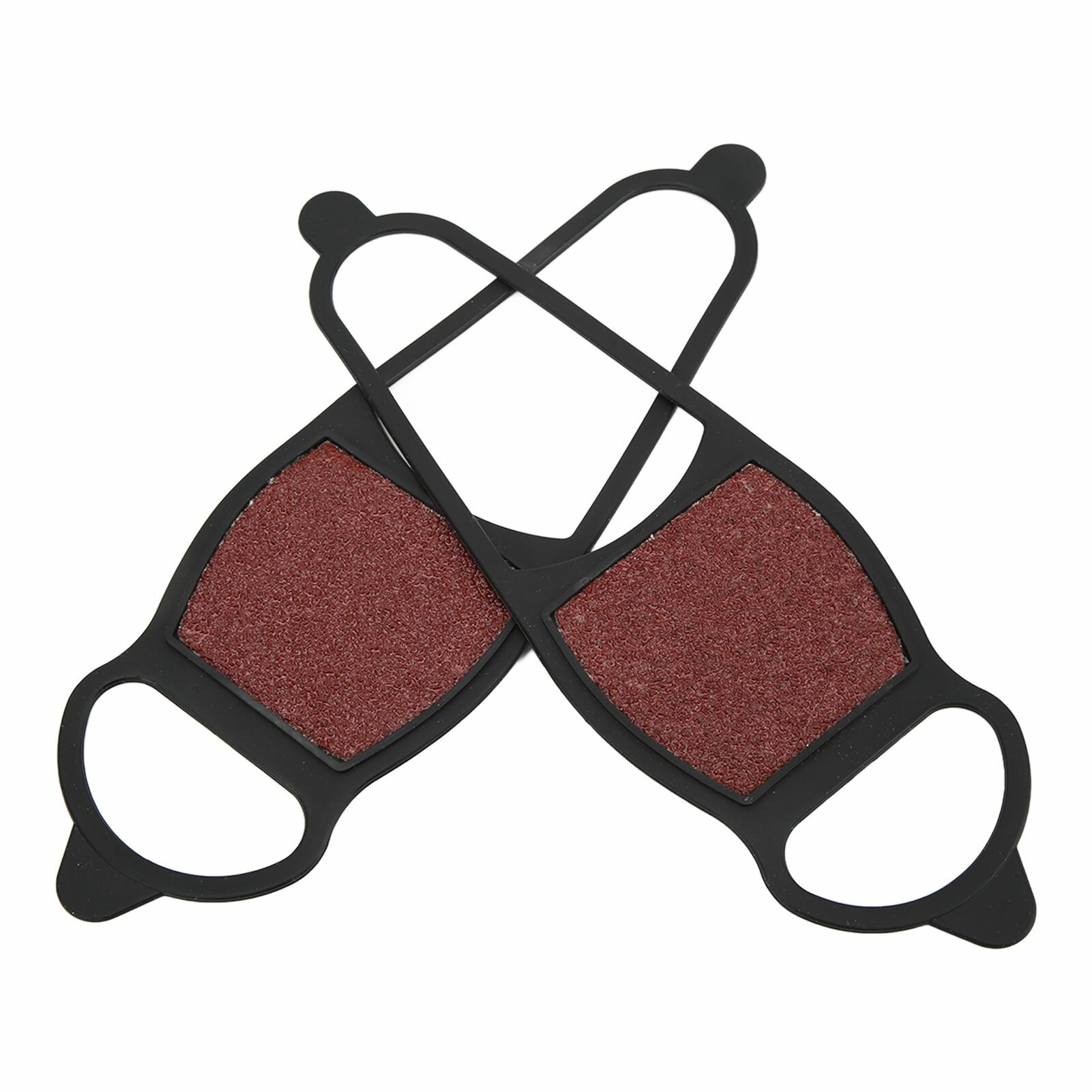 Пара зимних противоскользящих ботинок с крупным песком и снегом, кошки с тяговыми шипами, чехлы для обуви