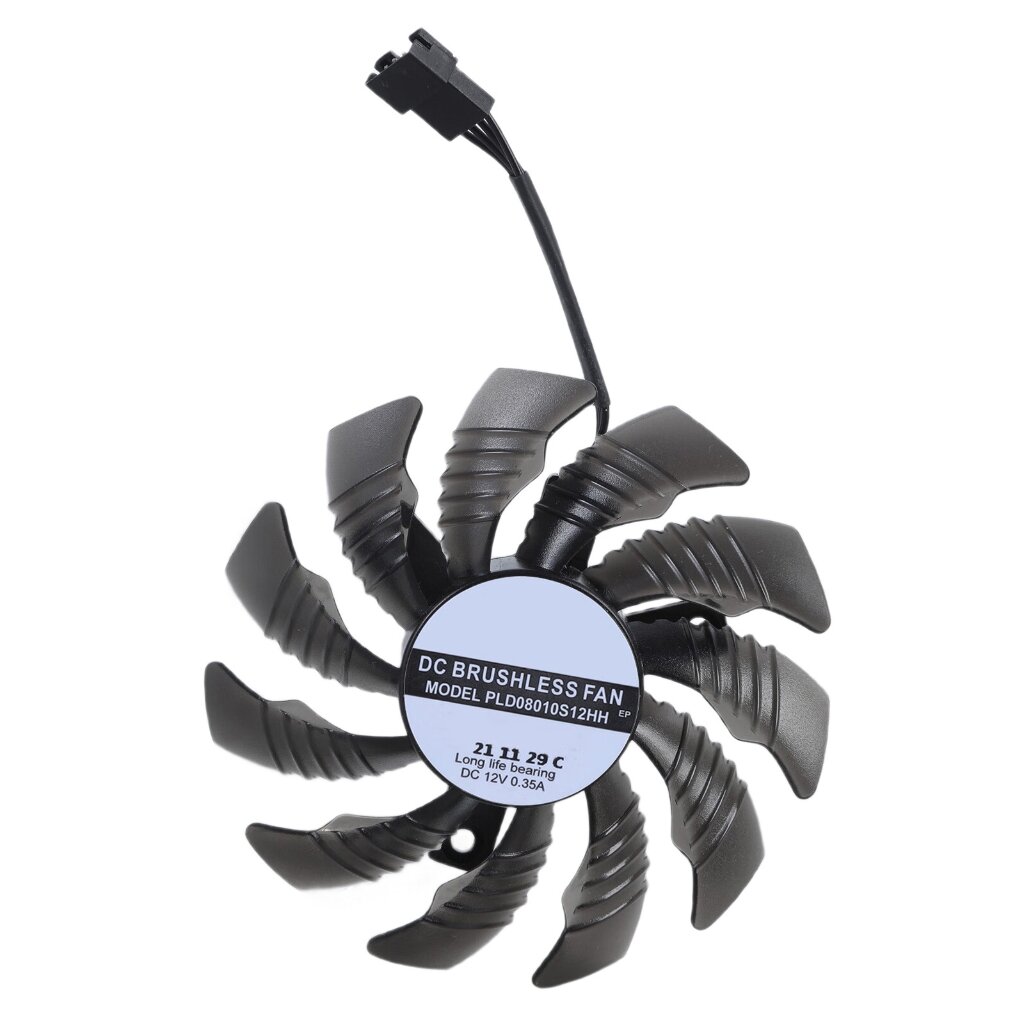 Замена вентилятора охлаждения графического процессора 78 мм PLD08010S12HH для игровых видеокарт RTX3050 3060 Радиатор видеокарты
