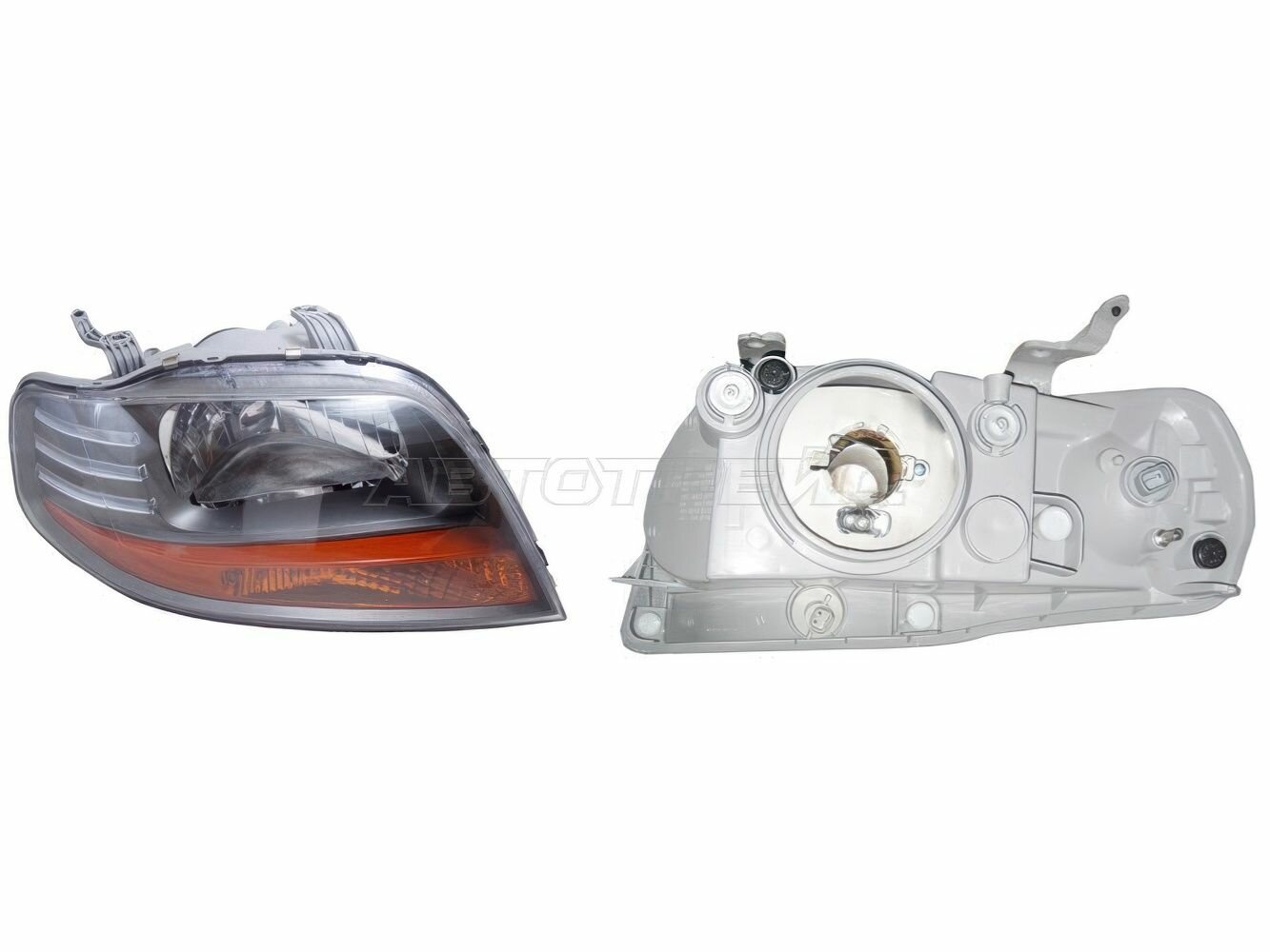 Фара правая, черная для Шевроле Авео, Калос арт ST2221112R SAT