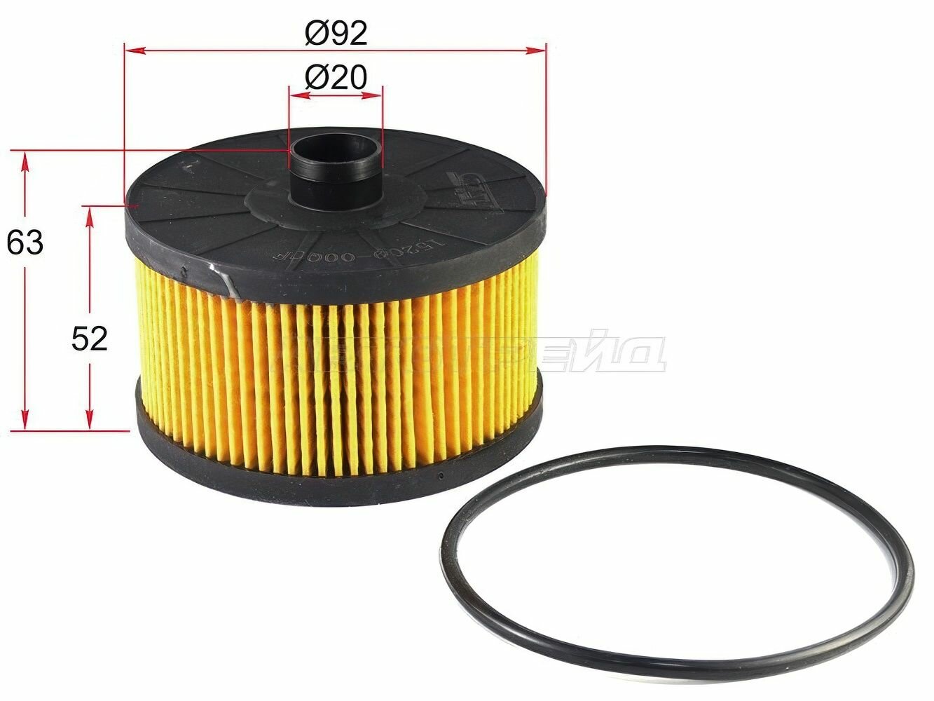 Фильтр масляный, картридж для Ниссан Кашкай, Рено Дастер, Логан, Меган арт ST1520900Q0F SAT