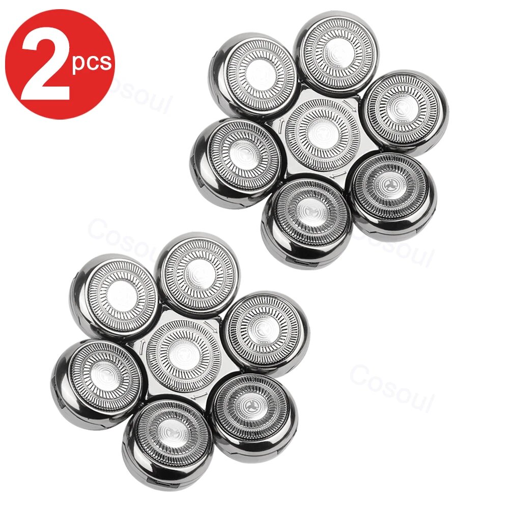 COSOUL 7 Головок Электробритва, 2 Pieces, Унисекс