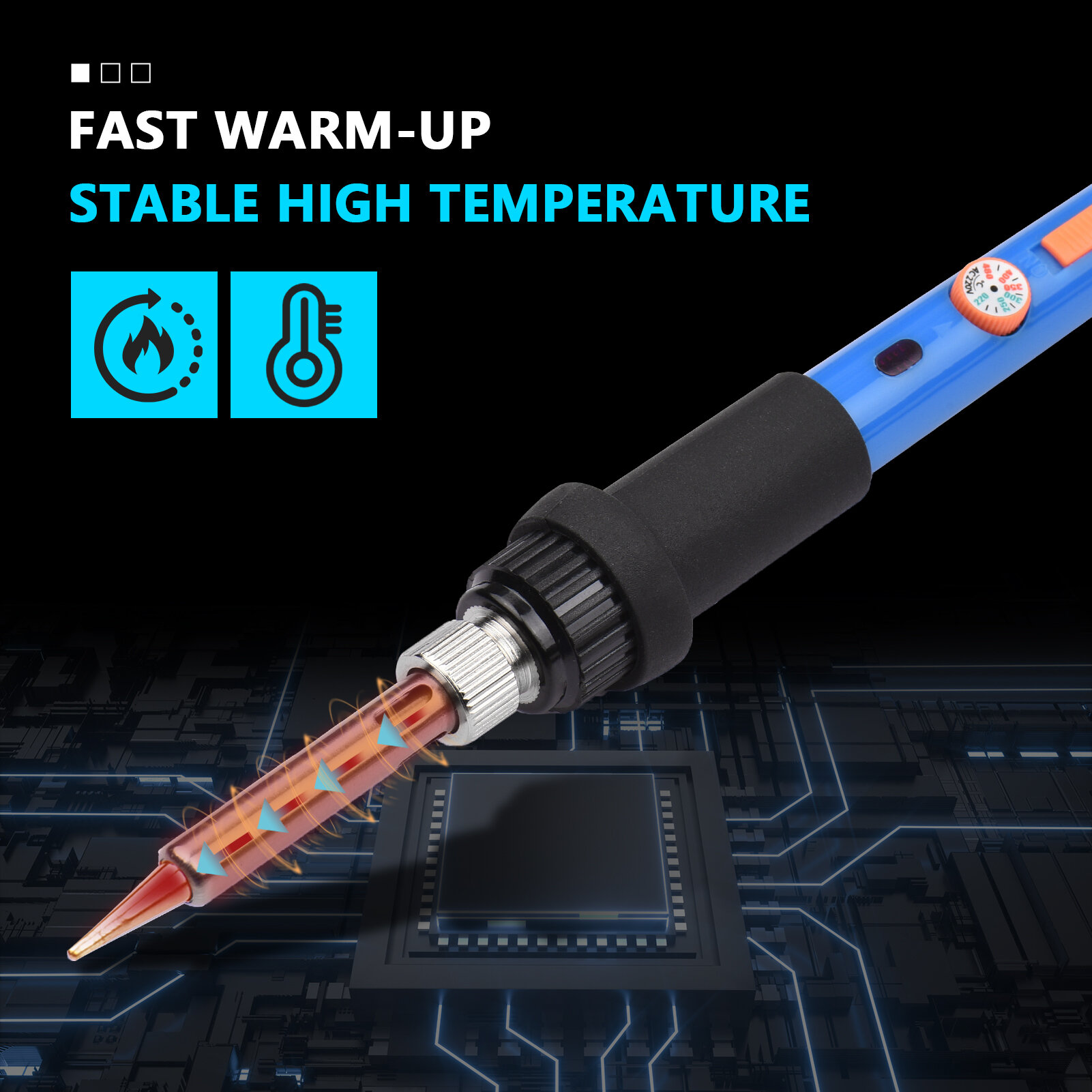 Набор паяльников для выжигания по дереву, набор из 38 предметов, регулируемая температура пайки, пирография, ручка для выжигания по дереву, сварочный инструмент, инструменты для поделок по дереву 220~480℃ для тиснения, резьбы, пайки