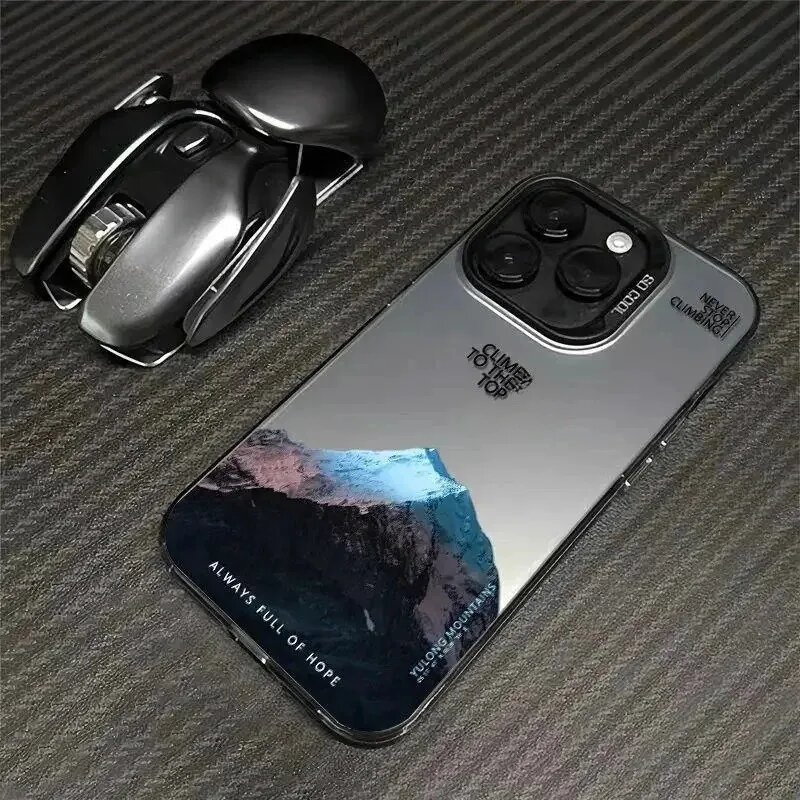 Чехол для iPhone 11 Pro, Style 2, снежная гора, пейзаж