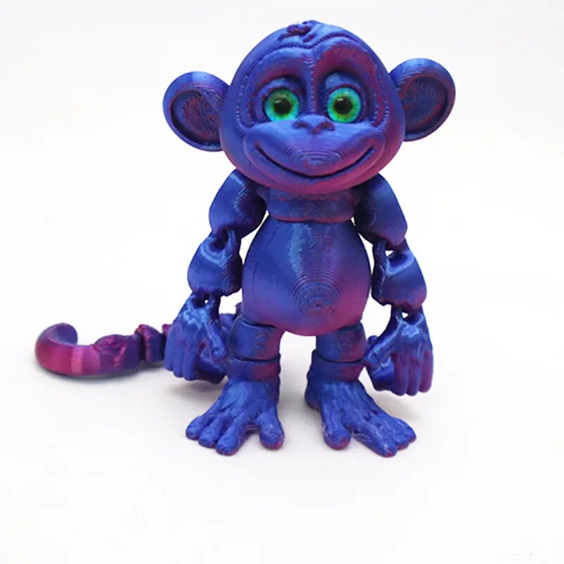 Фигурка обезьяны 3D печать Фиолетовый, Style 1