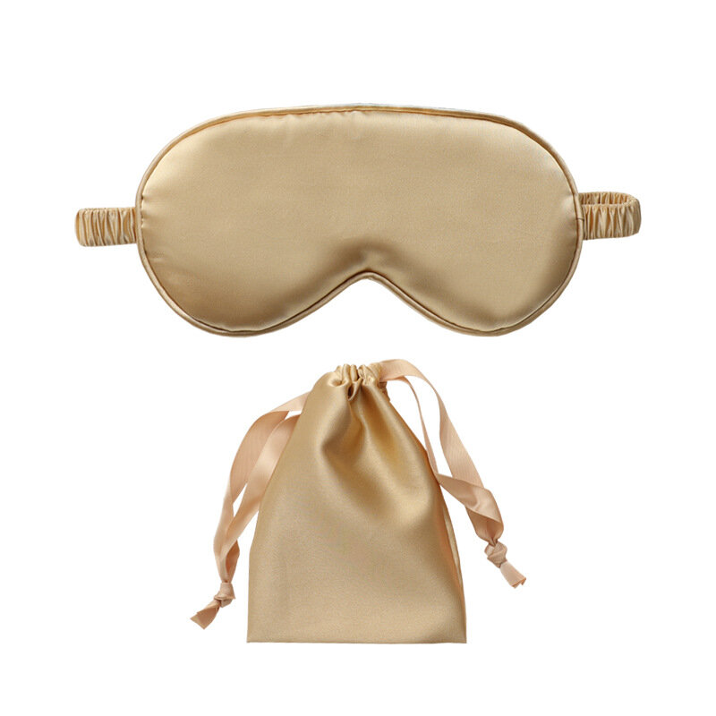 Комплект масок для сна из искусственного шелка, мягкие маски для сна с чехлом для хранения, удобные светонепроницаемые повязки для сна, сна и путешествий, регулируемые повязки на глаза для мужчин и женщин