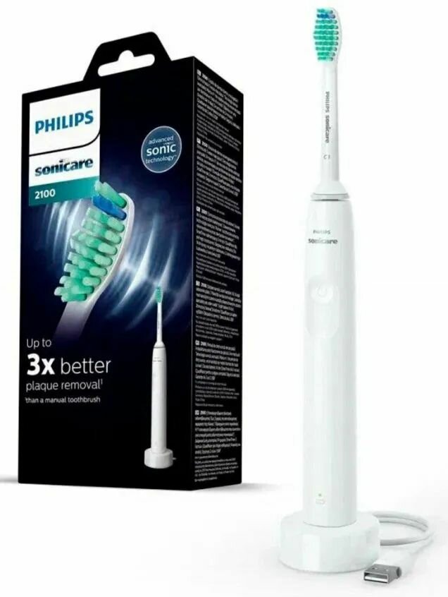Электрическая звуковая зубная щетка Philips Sonicare HX3651/13, белый