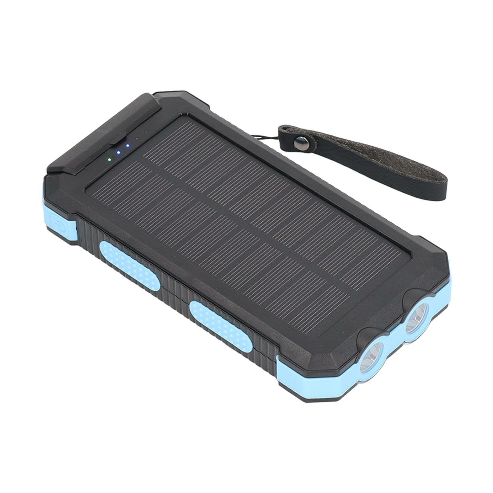 Портативный солнечный Power Bank 30000mAh с LED фонарем для кемпинга и активного отдыха