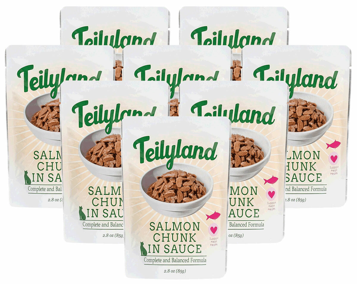 Корм влажный Pettric Teilyland для кошек, лосось, 85 г х 8 шт