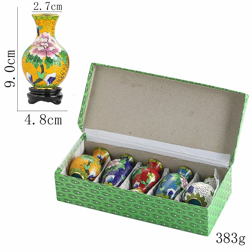 Китайские эмалевые вазы Cloisonne