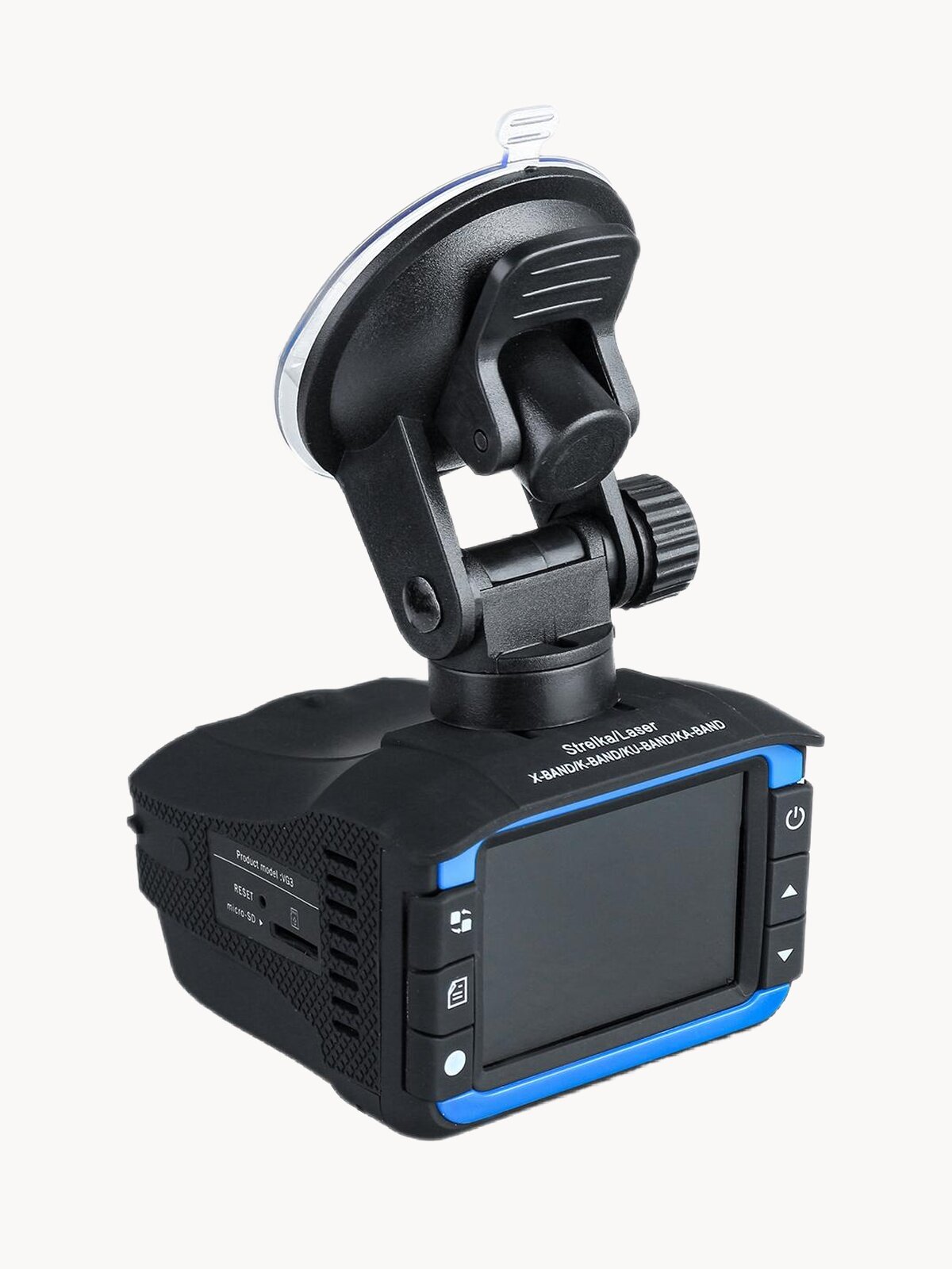 Автомобильный видеорегистратор VG3 с антирадаром, Full HD 140°, ночным видением и голосовым оповещением на русском языке