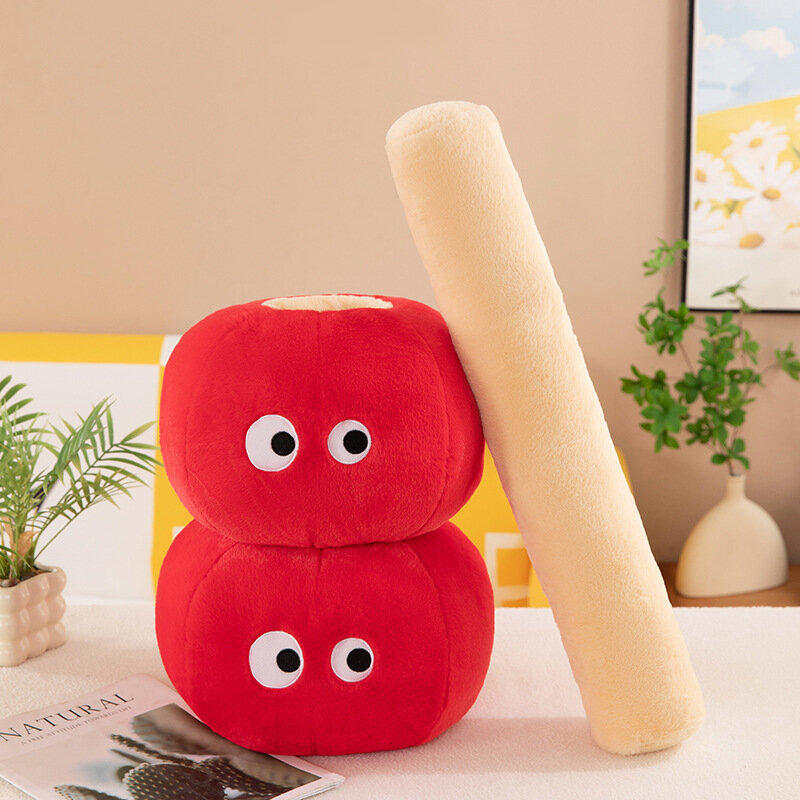 Креативная грелка для рук в виде засахаренных ястребов, съемная длинная подушка, подушка для спины куклы, новогоднее праздничное украшение, плюшевая игрушка