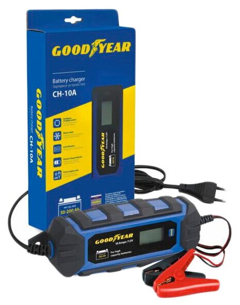 Зарядное устройство для автомобильного аккумулятора Goodyear CH-10A (GY003003)