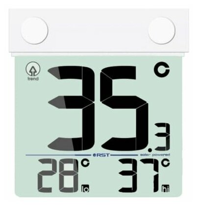 Оконный термометр на солнечной батарее RST 01389