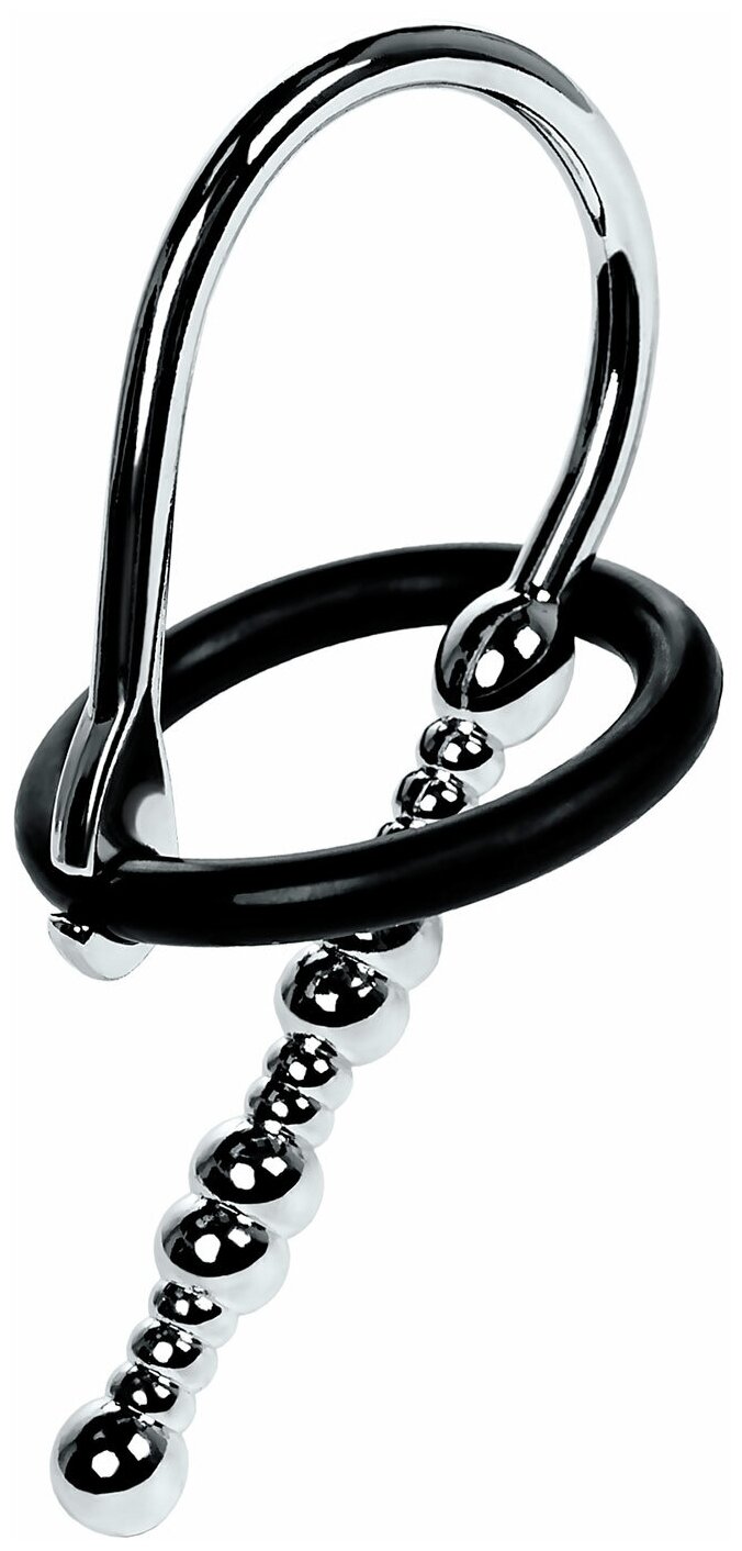 Уретральный плаг-бусины с мягким фиксириущим кольцом