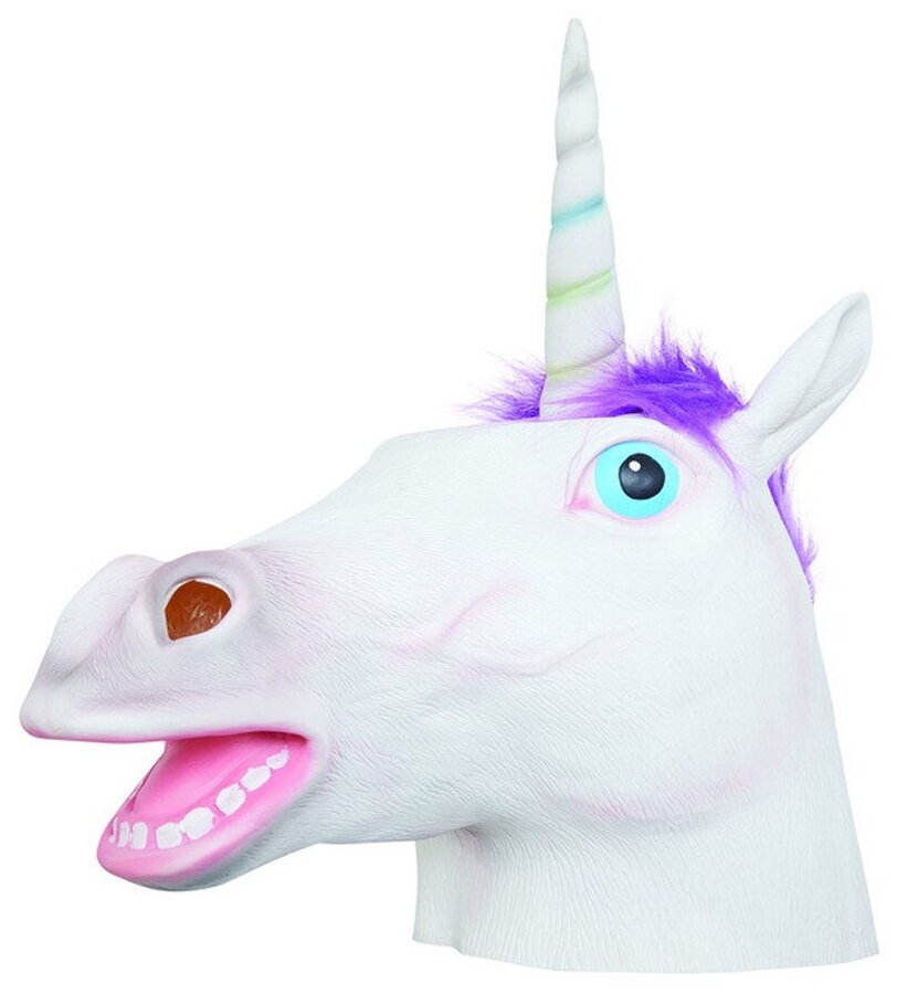 Карнавальная маска Riota латексная, Единорог