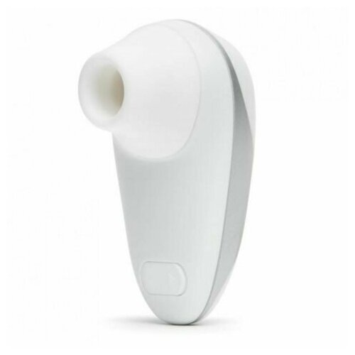Бело-серебристый вакуумный стимулятор клитора Womanizer Starlet